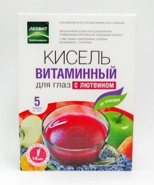 Кисель для глаз витаминный с лютеином Леовит 18г №5 – купить в Москве ...